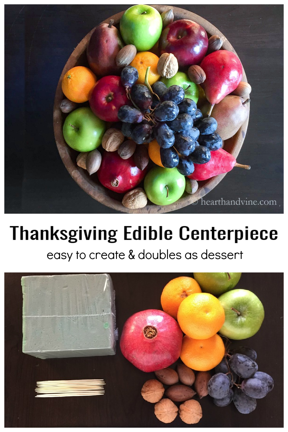 Thanksgiving Edible Centerpiece | Hearth and Vine