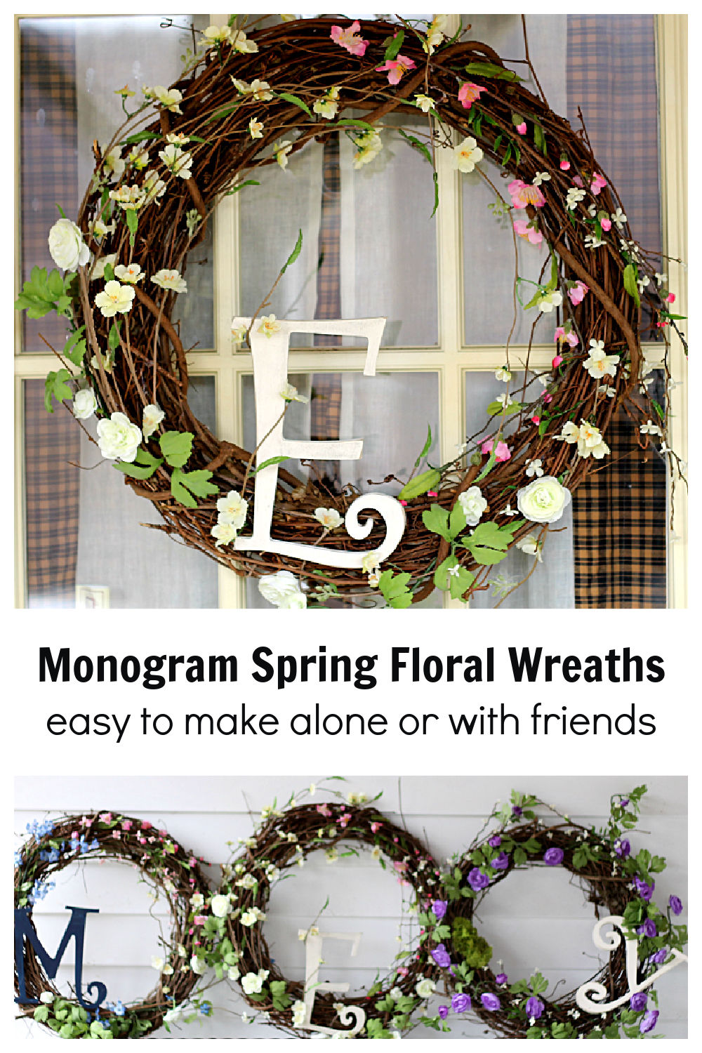 Easy Spring Wreaths To Enjoy Creating Alone or with Friends