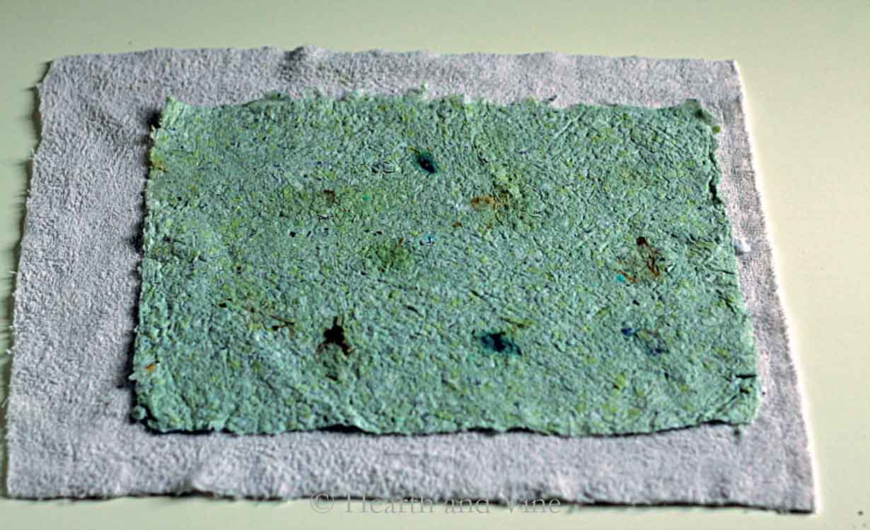 How to Make Handmade Paper with Dried Flowers Added In