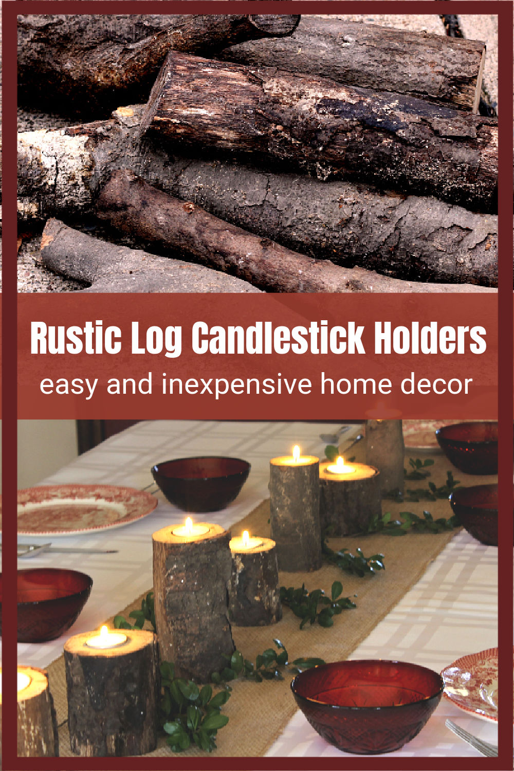 How to Make Rustic Candle Holders In About an Hour | Hearth and Vine