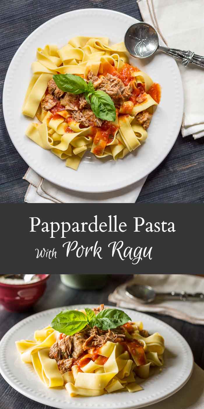Pork Ragu with Pappardelle Pasta Inspired by Florence Italy