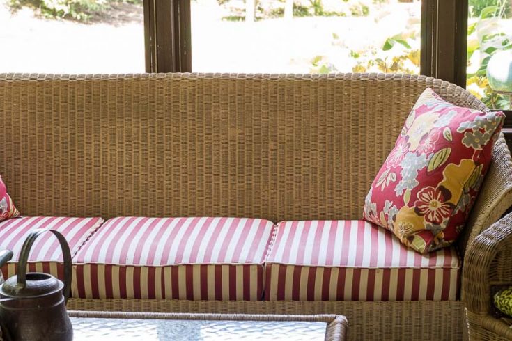 How to Make Easy Drop Cloth Cushion Covers