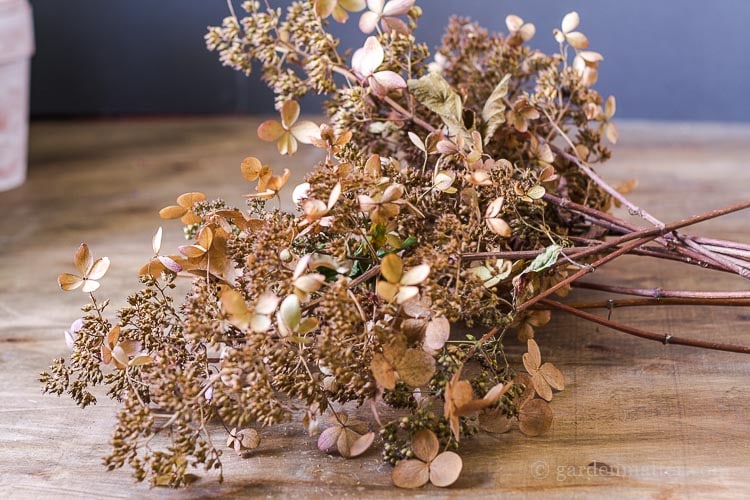How to Make A Dried Hydrangea Basket