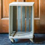 DIY Rolling Plant Stand from a Wood Crate