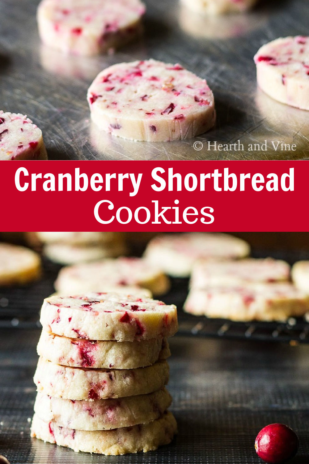 Fresh Cranberry Shortbread Cookie Recipe For The Holidays