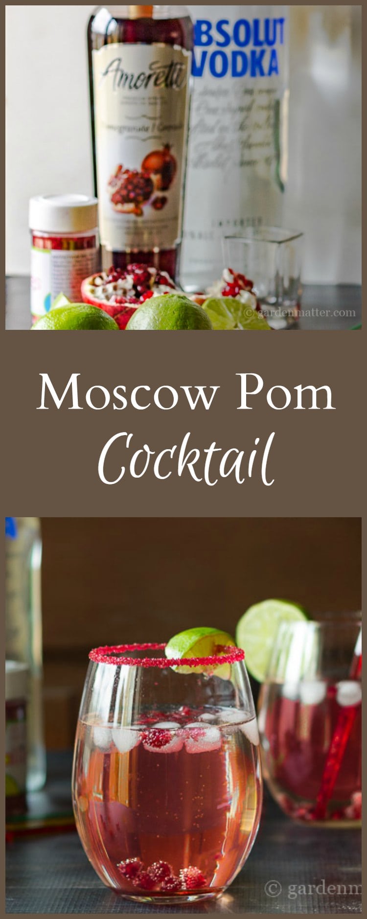 Entertaining and The Moscow Pom Cocktail Recipe