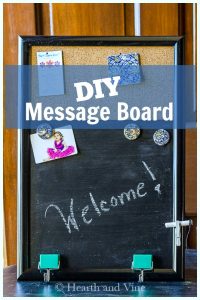 DIY Message Board for Easy Access in Your Entry