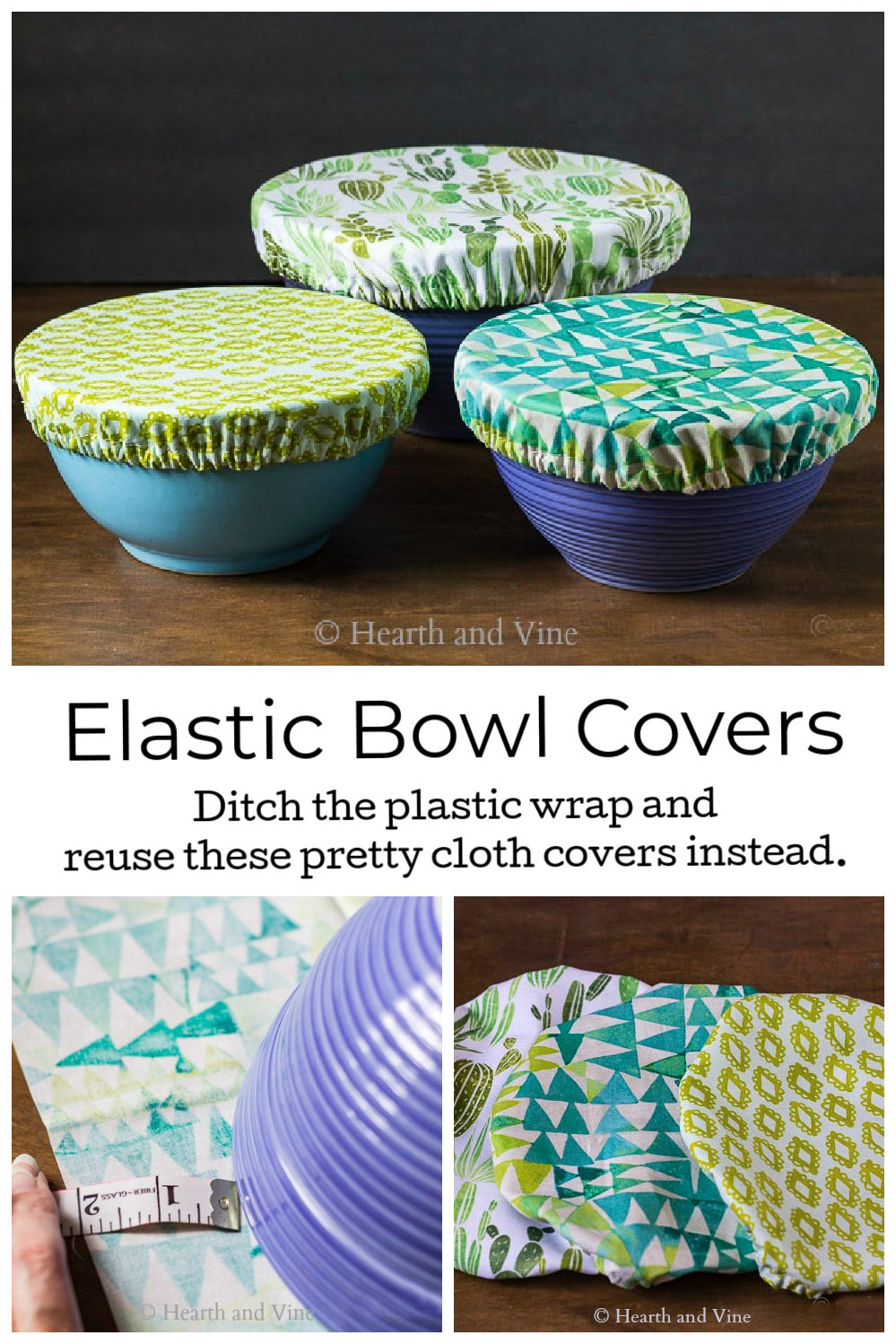 Fabric Bowl Covers Tutorial Easy Beginner Sewing Project Fabric Bowl Covers Tutorial Easy Beginner Sewing Project