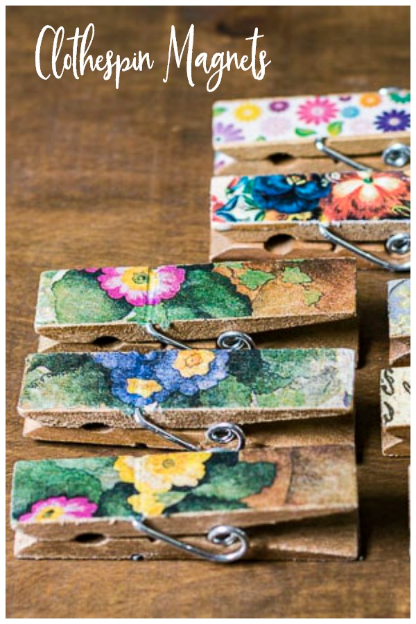 How to Make Colorful Magnetic Clothespins | Hearth and Vine