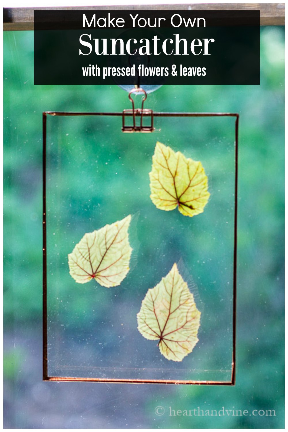 Pressed Flower Suncatcher: Easy and Inexpensive Gift to Make | Hearth ...