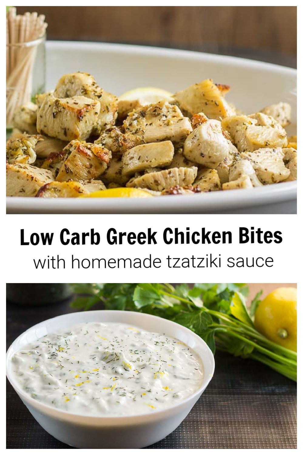 Greek Chicken Bites Appetizer for a Low Carb, Guiltfree Snack