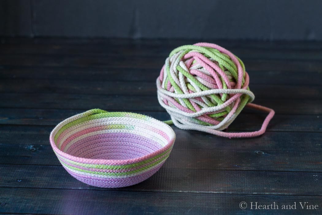 How to Make a Dyed Rope Basket for Your Easter Decor