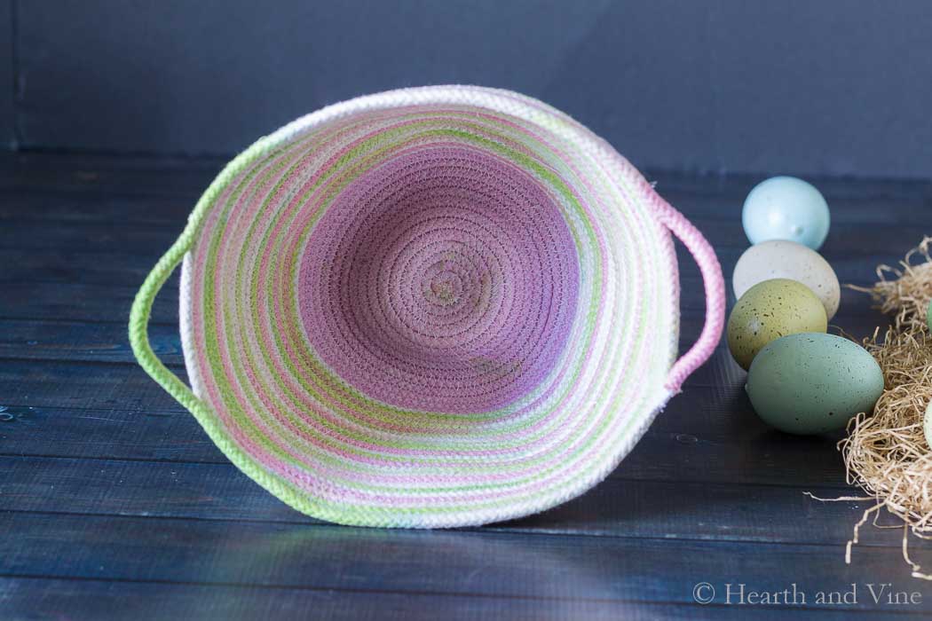 How to Make a Dyed Rope Basket for Your Easter Decor