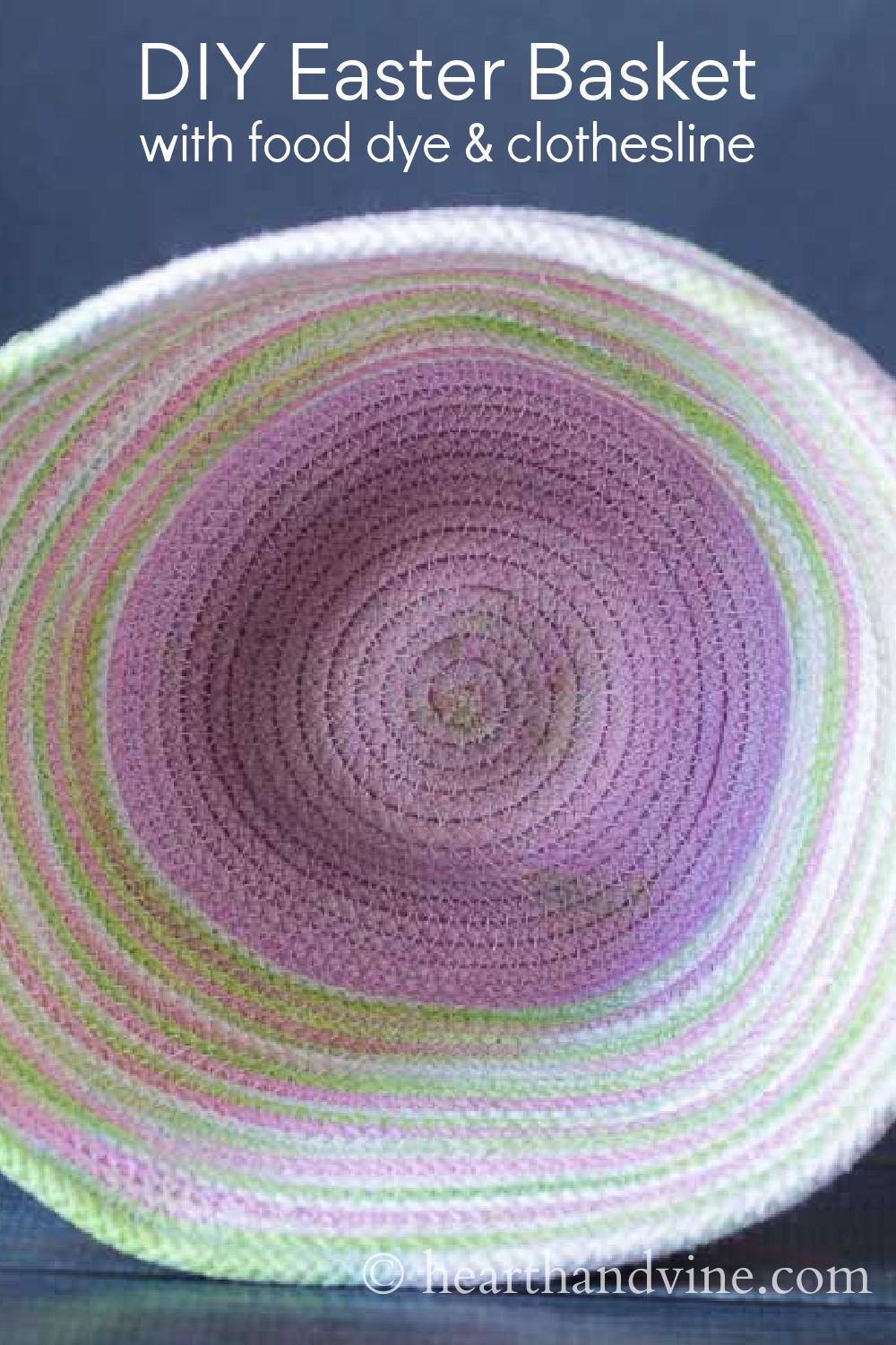 How to Make a Dyed Rope Basket for Your Easter Decor