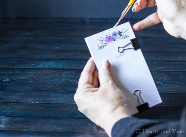 DIY Notepads Complete with A Pretty Floral Design