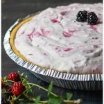 Wild Black Raspberry Ice Cream Pie - Simple and Delicious | Hearth and Vine