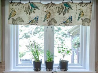 How To Make a Kitchen Window Valance in Under an Hour