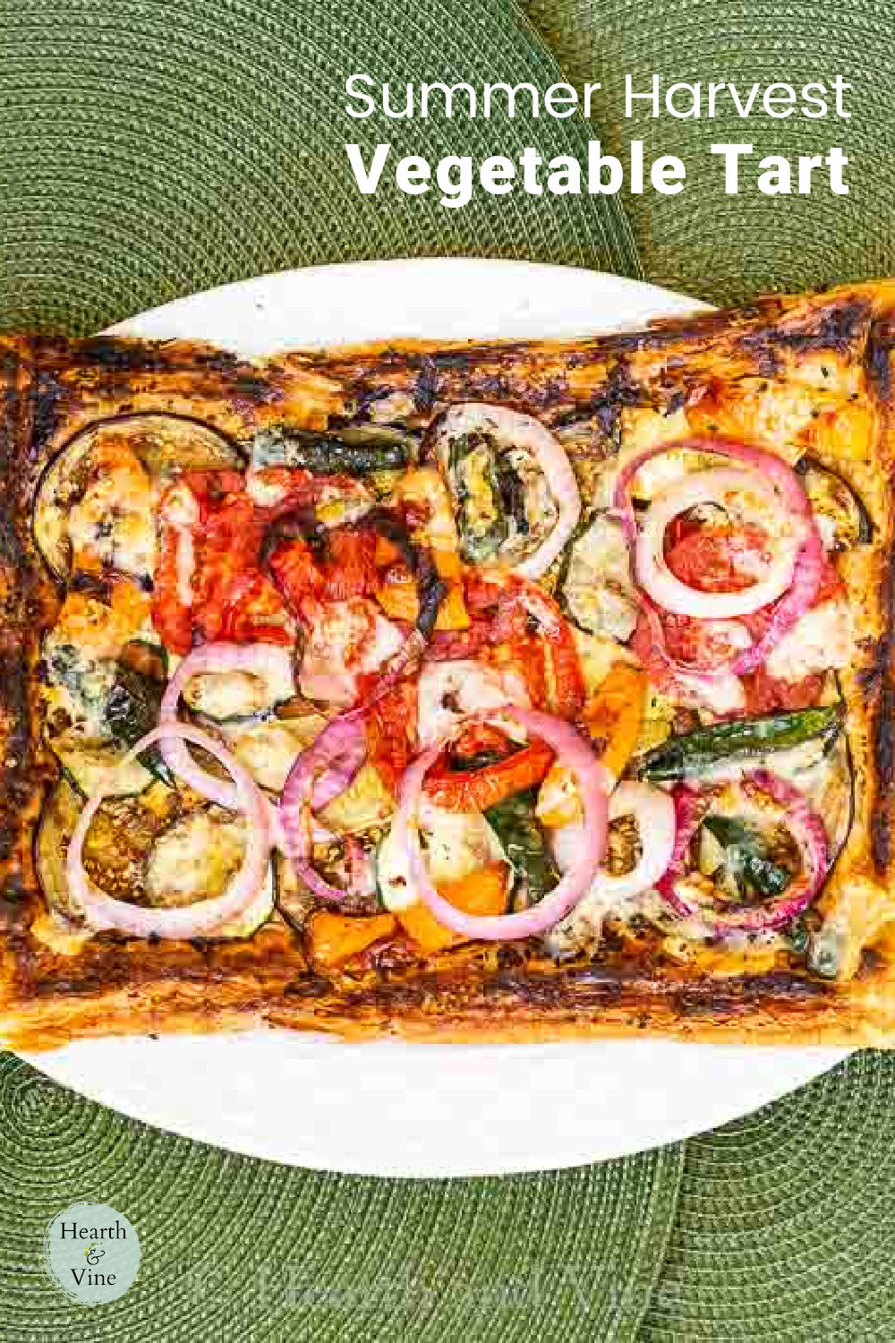 Grilled Vegetable Tart for Your Garden Harvest Bounty