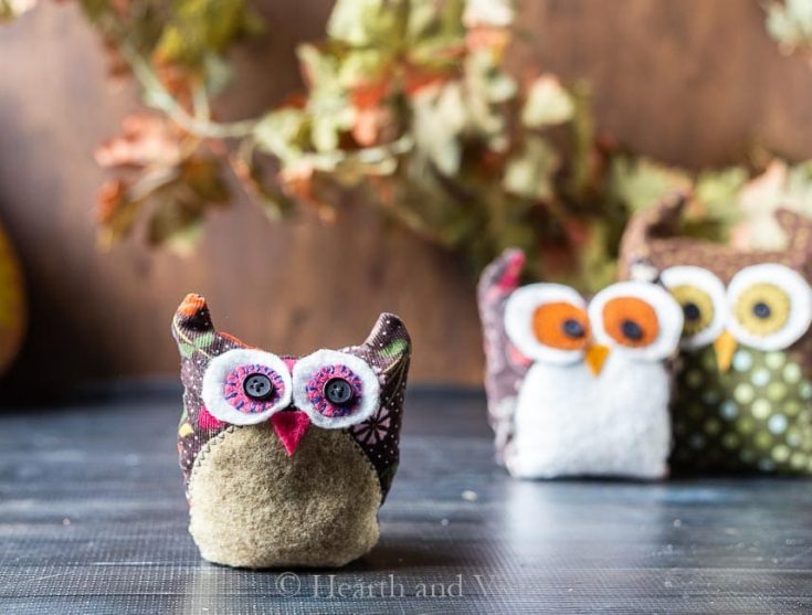 Fabric Owls Tutorial - Including a Free Pattern Template