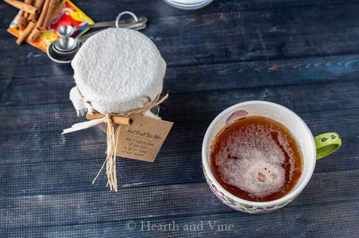 Hot Fruit Tea Mix to Make and Gift