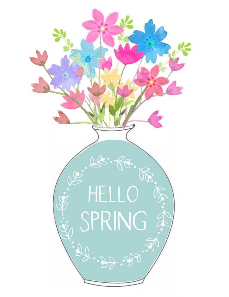 How to Make a Hello Spring Wood Sign - Free Printable