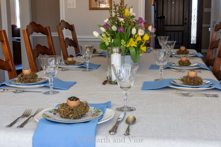 Simple Table Decorations for Spring | Hearth and Vine