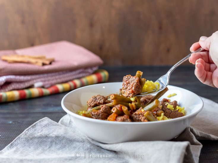 Lubee - Lebanese Green Beans and Beef Stew | Hearth and Vine