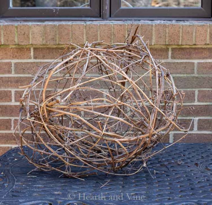Make a Grapevine Sphere to Celebrate Earth Day