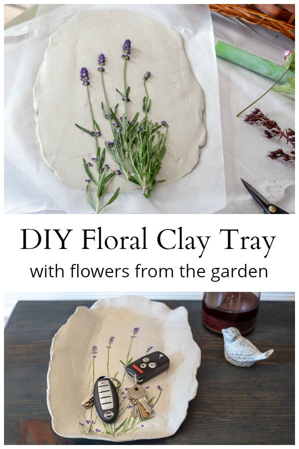 How to Make A Rustic Floral Handmade Clay Tray | Hearth and Vine