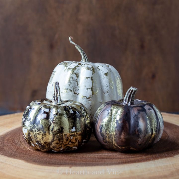 Alcohol Ink Pumpkins for Easy Fun Fall Decor