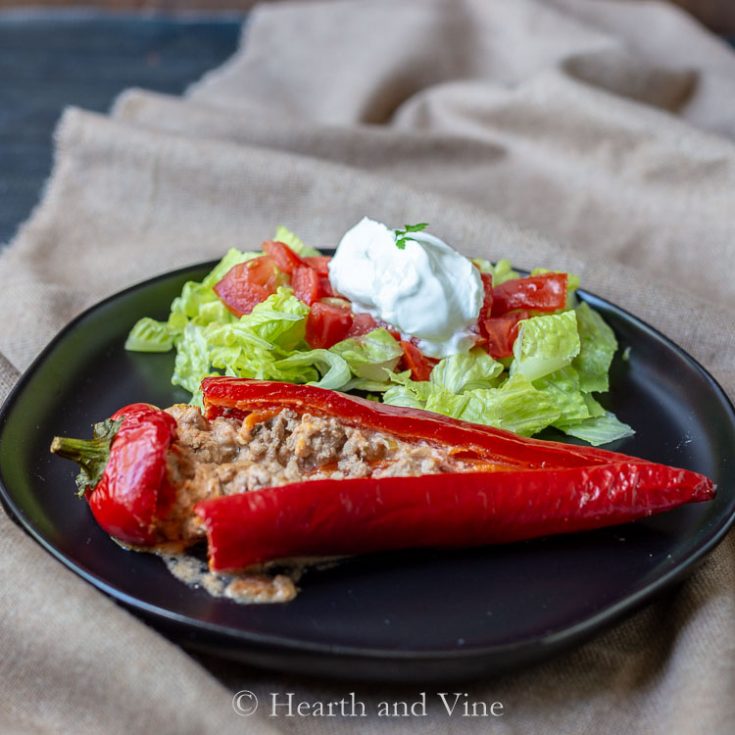Stuffed Carmen Peppers - Sweet and Tasty from the Garden