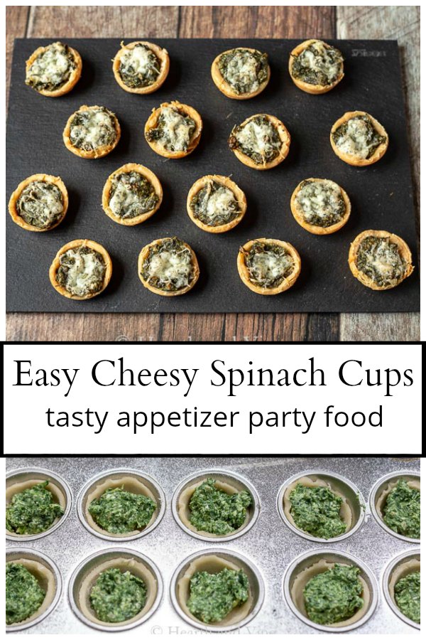 Cheesy Spinach Cups - Great Finger Food for Parties | Hearth and Vine