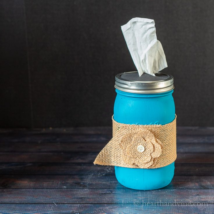 Mason Jar Tissue Holder DIY for Home or Gifts