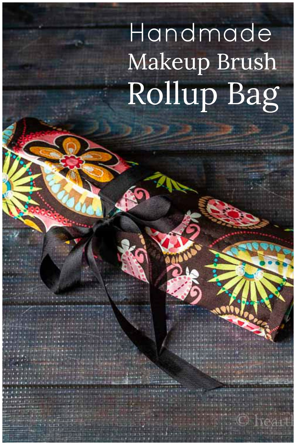 DIY Makeup Brush Roll - For Travel or Organization | Hearth and Vine