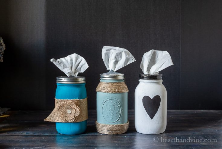 Mason Jar Tissue Holder DIY for Home or Gifts