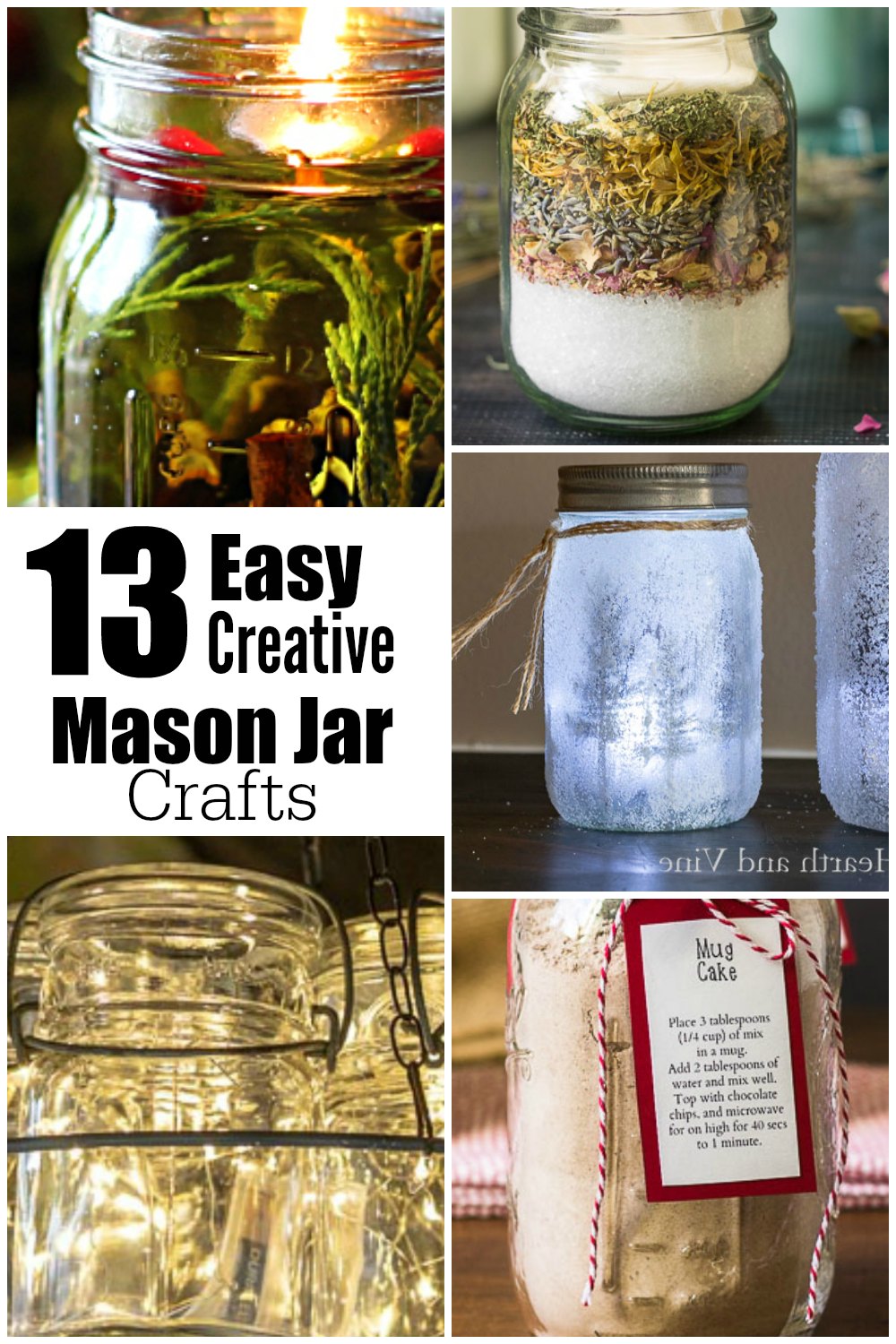 13 Mason Jar Crafts - Easy and Fun Ideas to Make Today | Hearth and Vine
