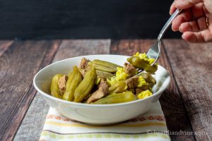 Lebanese Bamieh - Okra and Beef Stew without Tomatoes