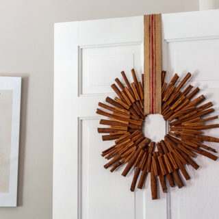 Cinnamon Stick Wreath - Easy Tutorial for Fall and Winter