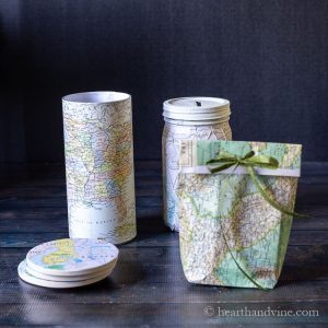 Crafts with Maps - Fun Projects to Make with Maps | Hearth and Vine