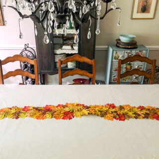 How to Make an Easy Faux Leaf Fall Table Runner