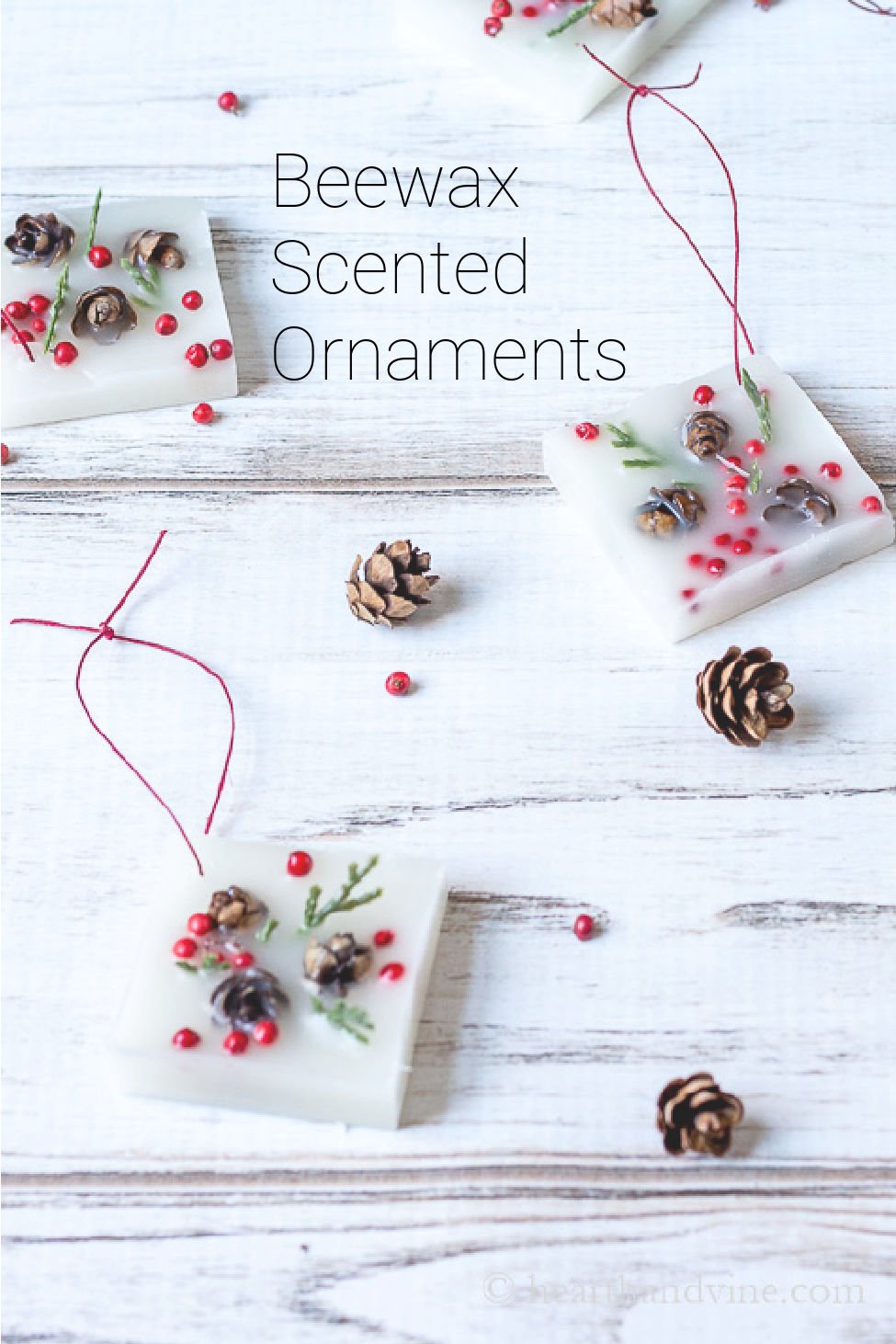 How to Make Scented Wax Ornaments with Faux Botanicals