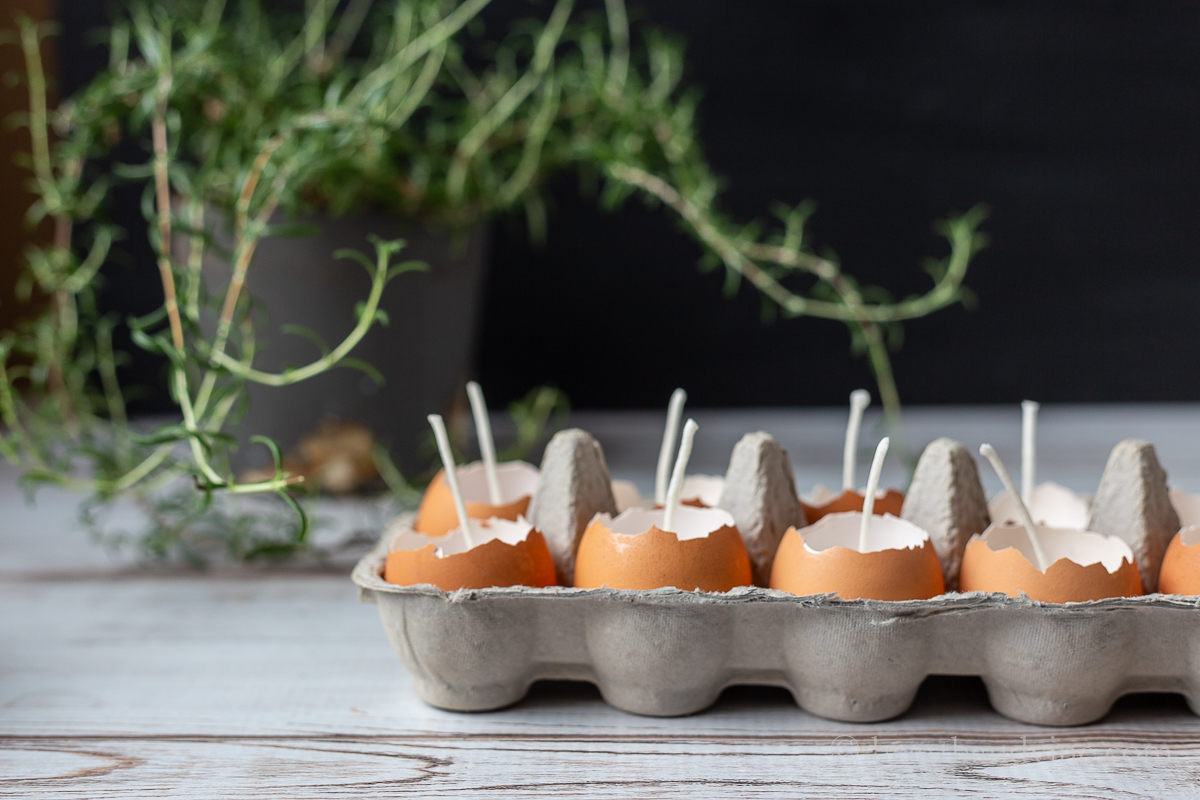 DIY Eggshell Candles - Adding Natural Spring Decorations to Your Home
