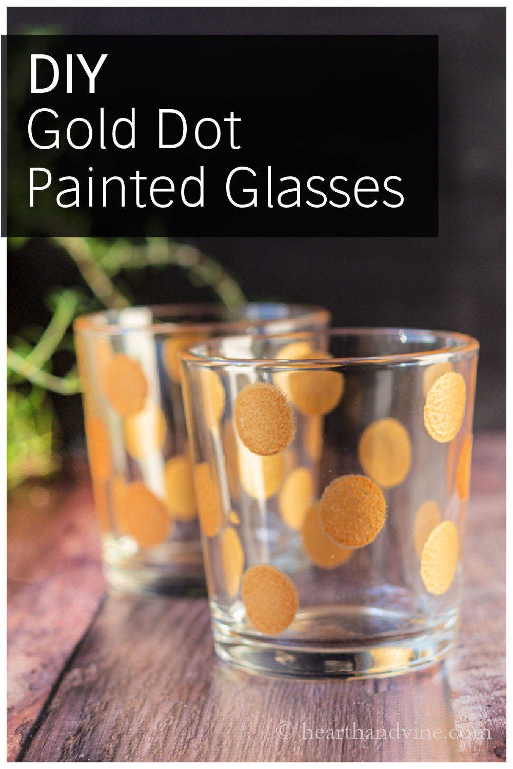 DIY Painted Glasses - An Easy Way to Dress up The Table