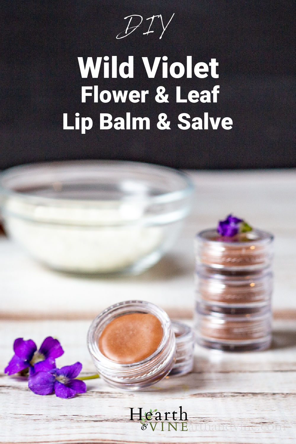 How to Make Wild Violet Lip Balm and Salve Straight from Your Backyard