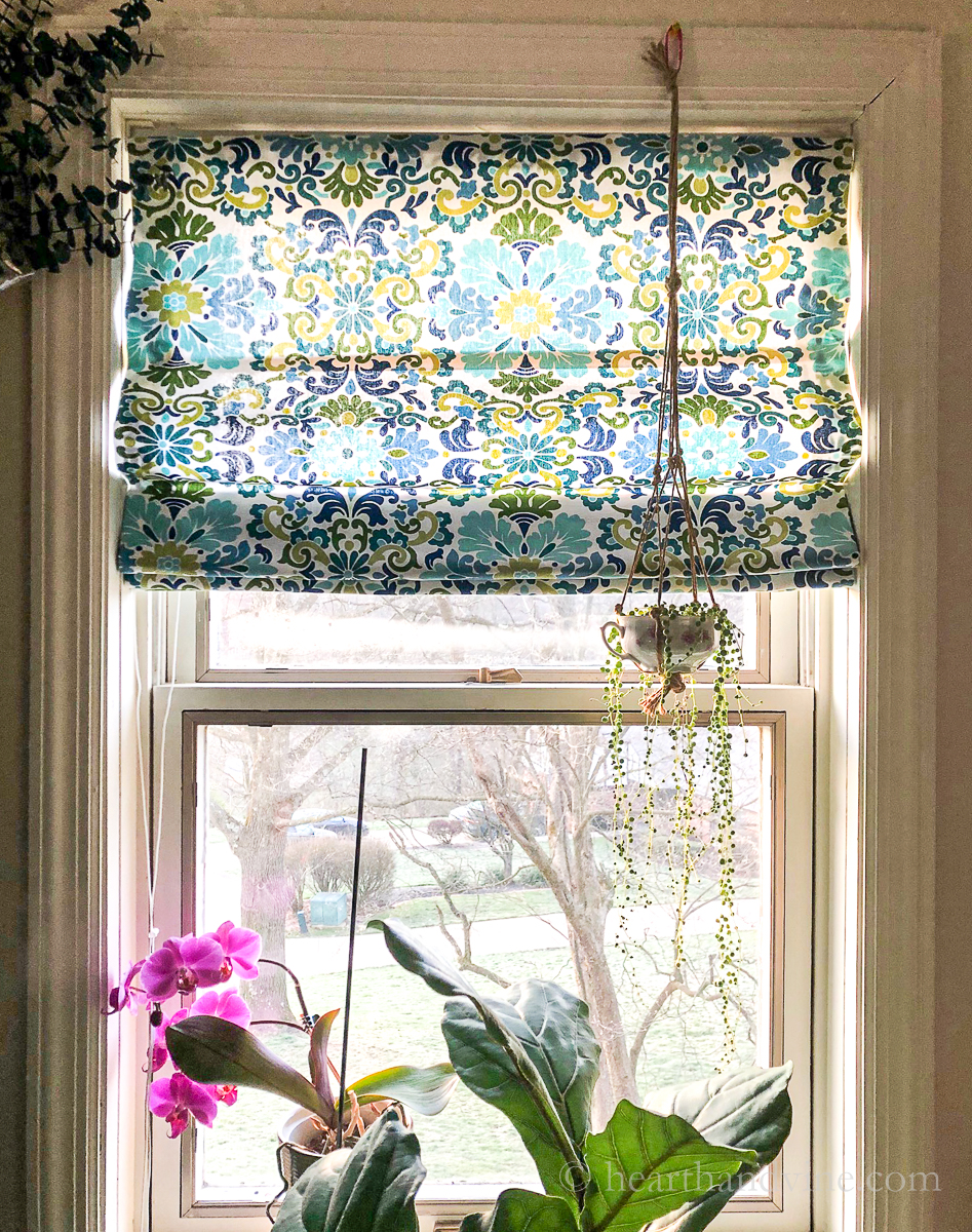 DIY Roman Shades with Mini Blinds | Hearth and Vine
