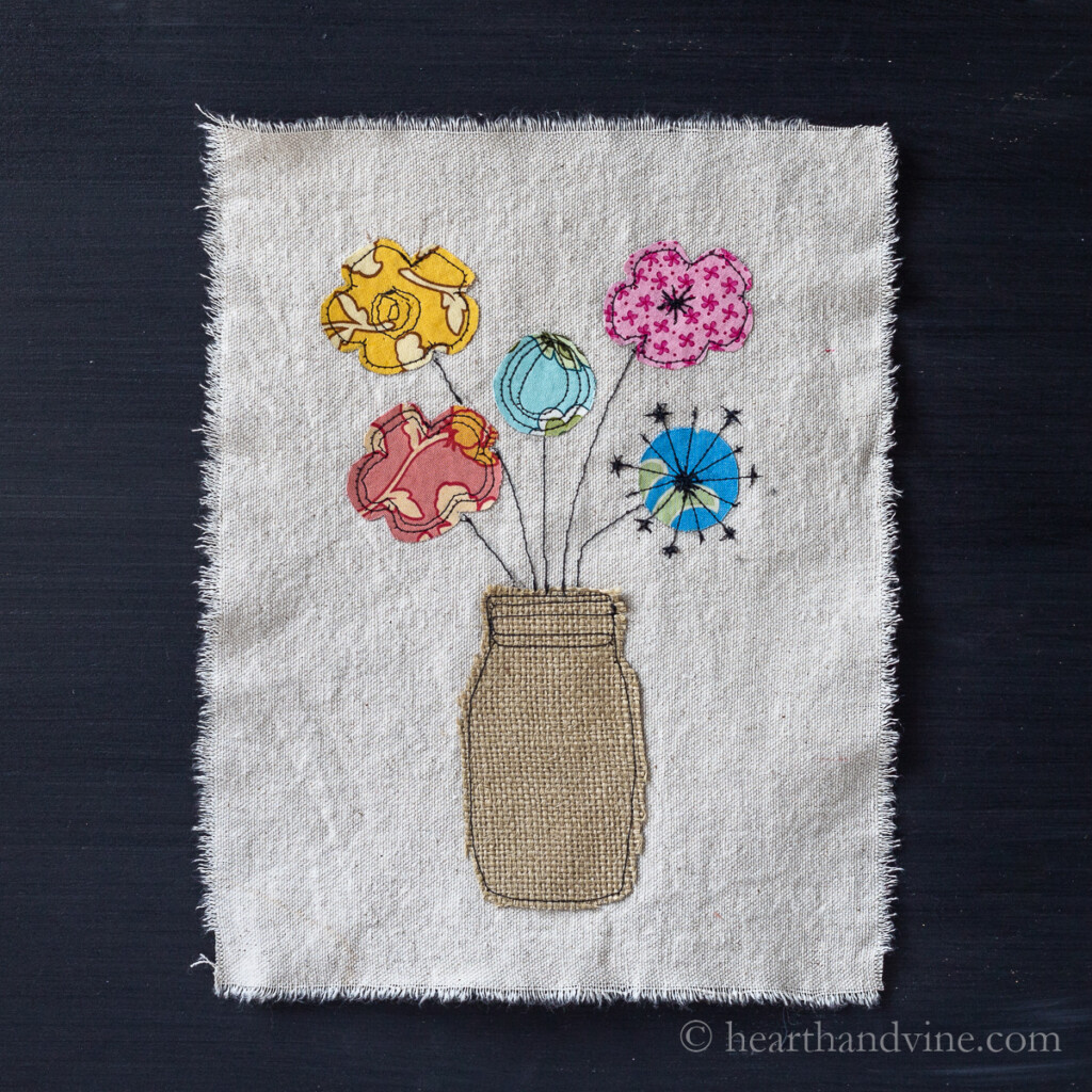Raw Edge Applique a Fun and Easy Fabric Craft Idea