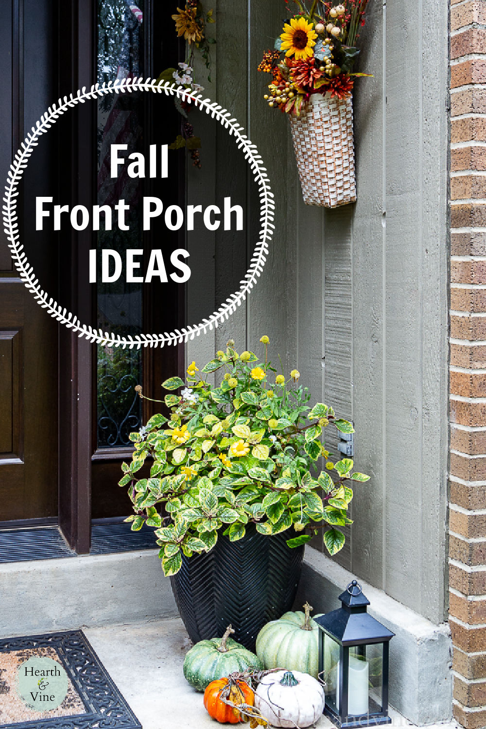 Fall Front Porch Decorating Ideas | Hearth and Vine