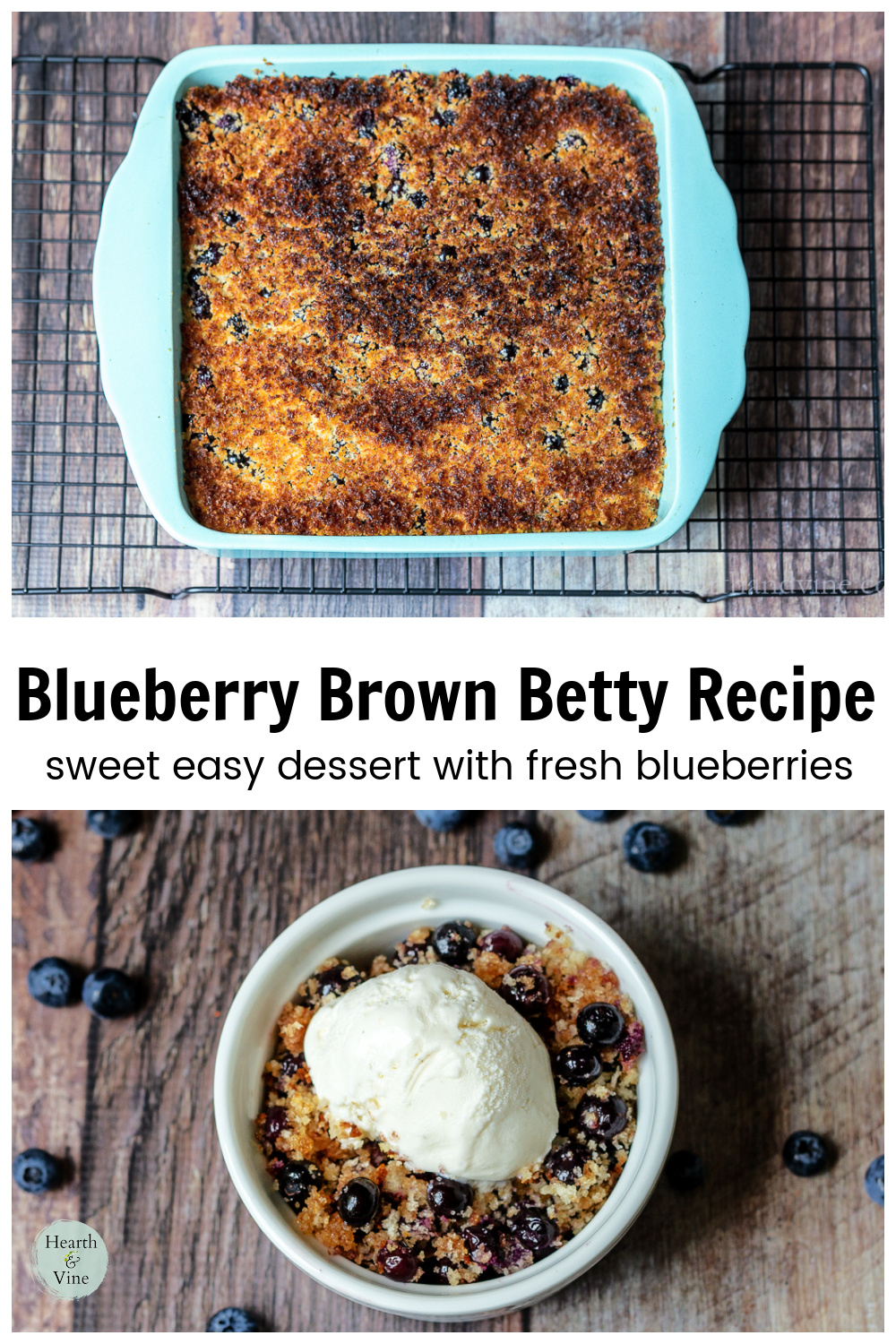 Blueberry Brown Betty Recipe - Quick and Easy Fresh Fruit Dessert