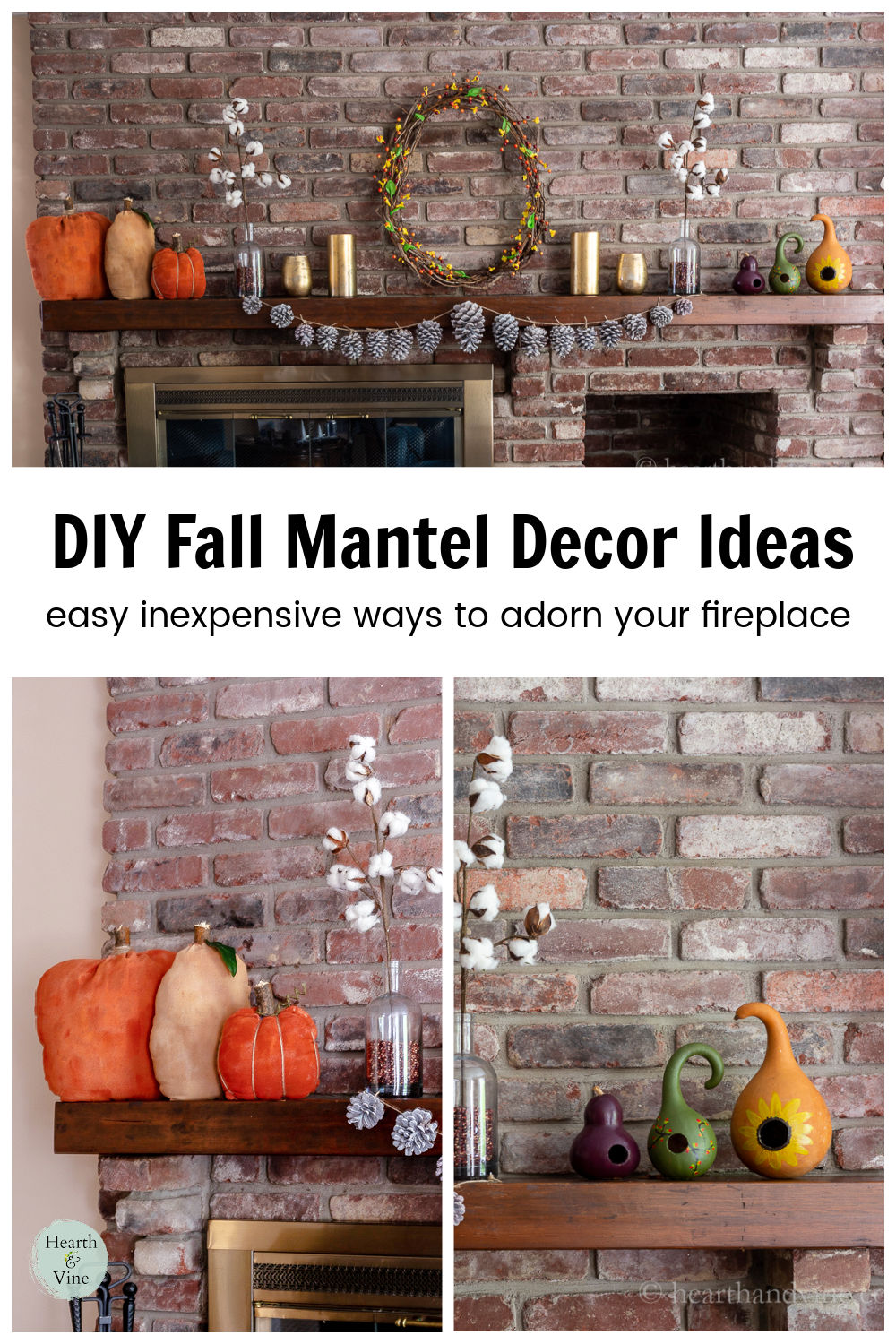 Simple Fall Mantel Ideas You Can Easily Create | Hearth and Vine