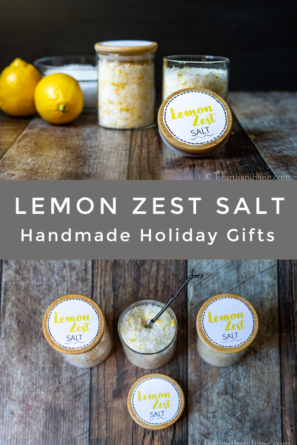 Lemon Zest Salt for Holiday Gift Giving | Hearth and Vine